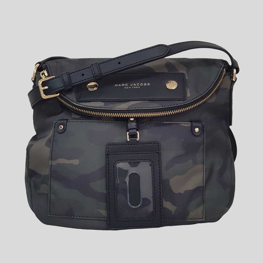 MARC JACOBS Camo Preppy Natasha Nylon Crossbody Bag Camo Multi 4S5HMS0