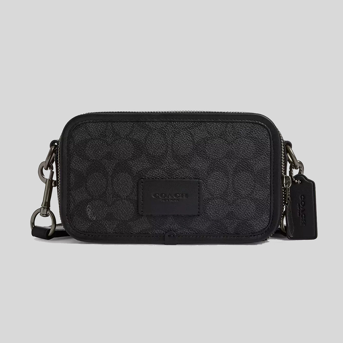 COACH Wyatt Crossbody Bag In Signature Canvas Charcoal/Black CW365 ...