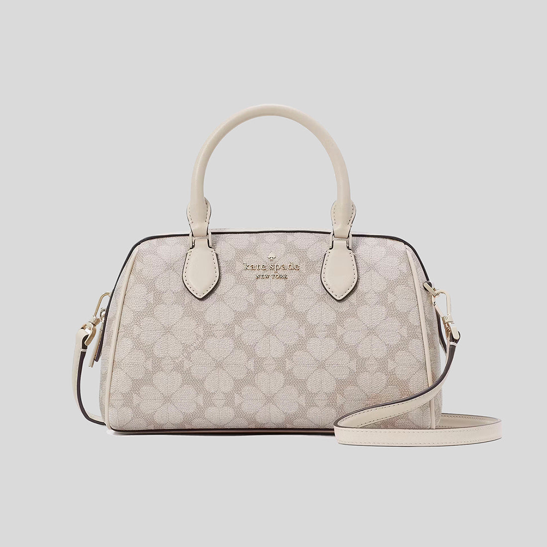 KATE SPADE Signature Spade Flower Duffle Crossbody Bag Dark Beige Mult ...